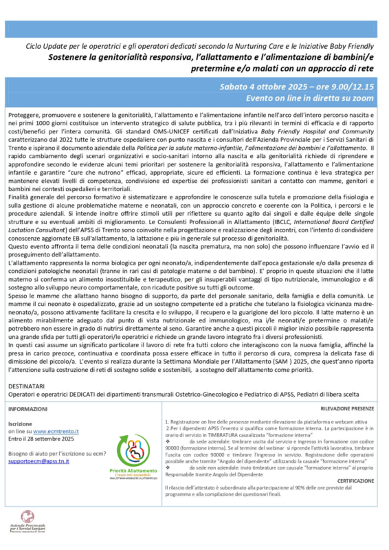 SAM 2025 ON LINE DA TRENTO - MAMI